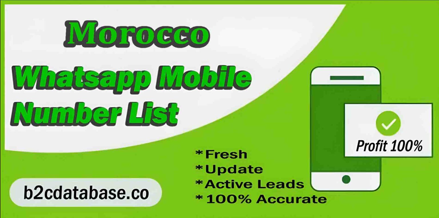 Morocco WhatsApp Number List | B2C Database