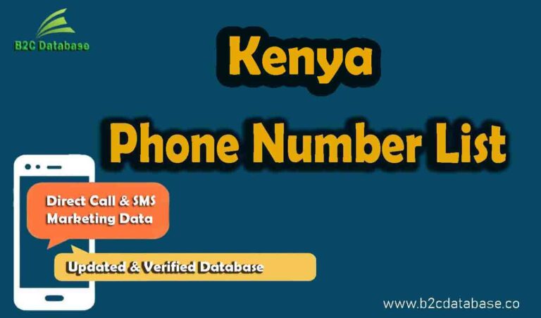 Phone Number List | Mobile Number List | B2C Database