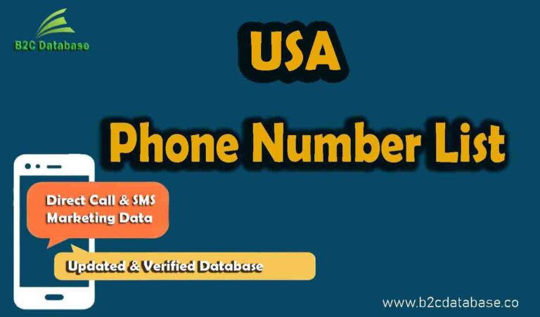 Phone Number List | Mobile Number List | B2C Database