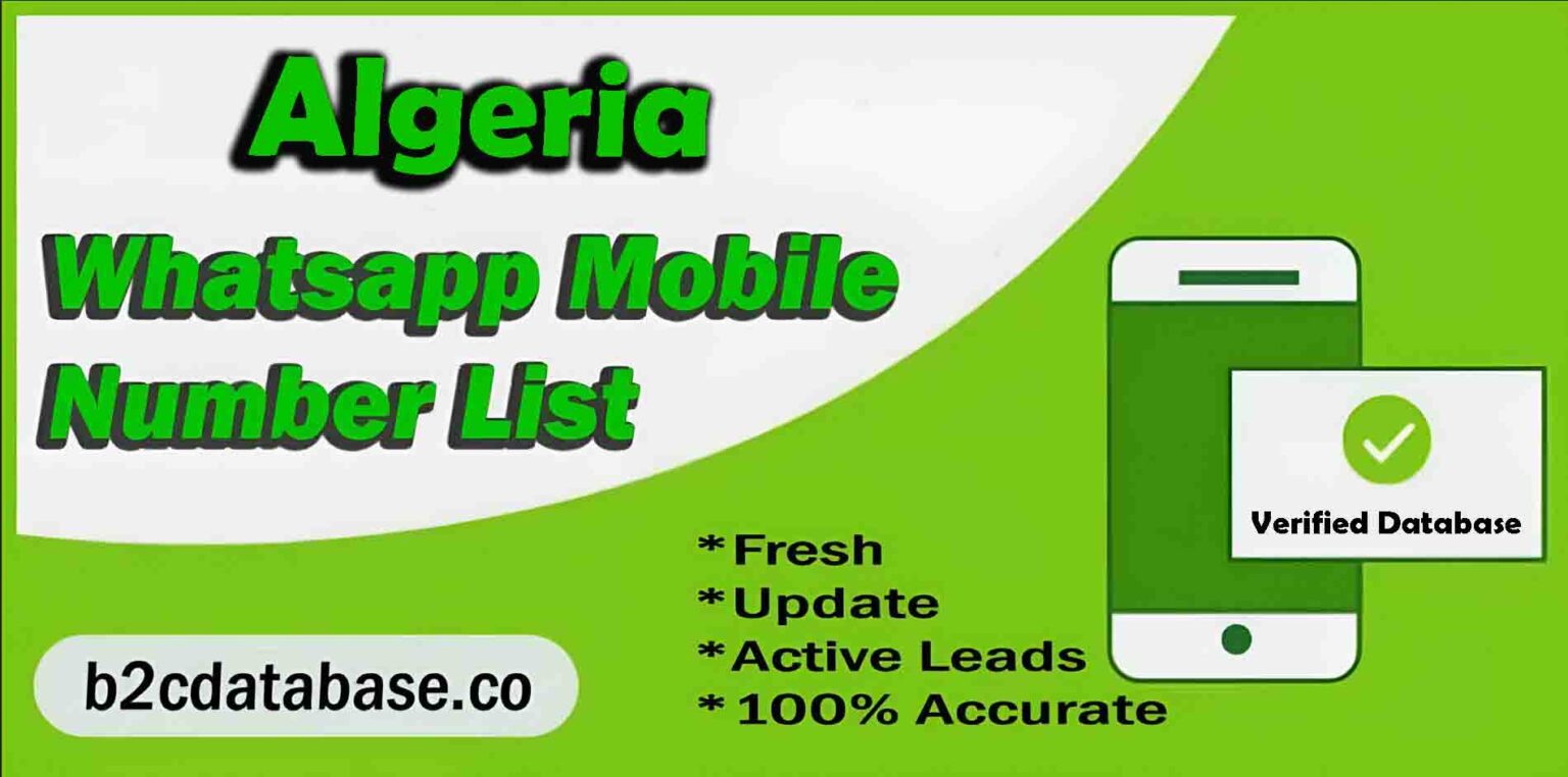 Algeria WhatsApp Number List | B2C Database