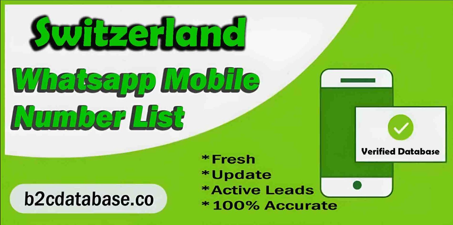 Switzerland WhatsApp Number List | B2C Database